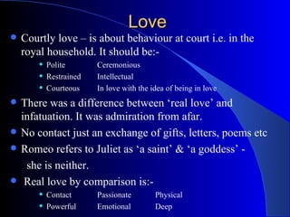 Romeo and juliet social and historical context pwpt | PPT