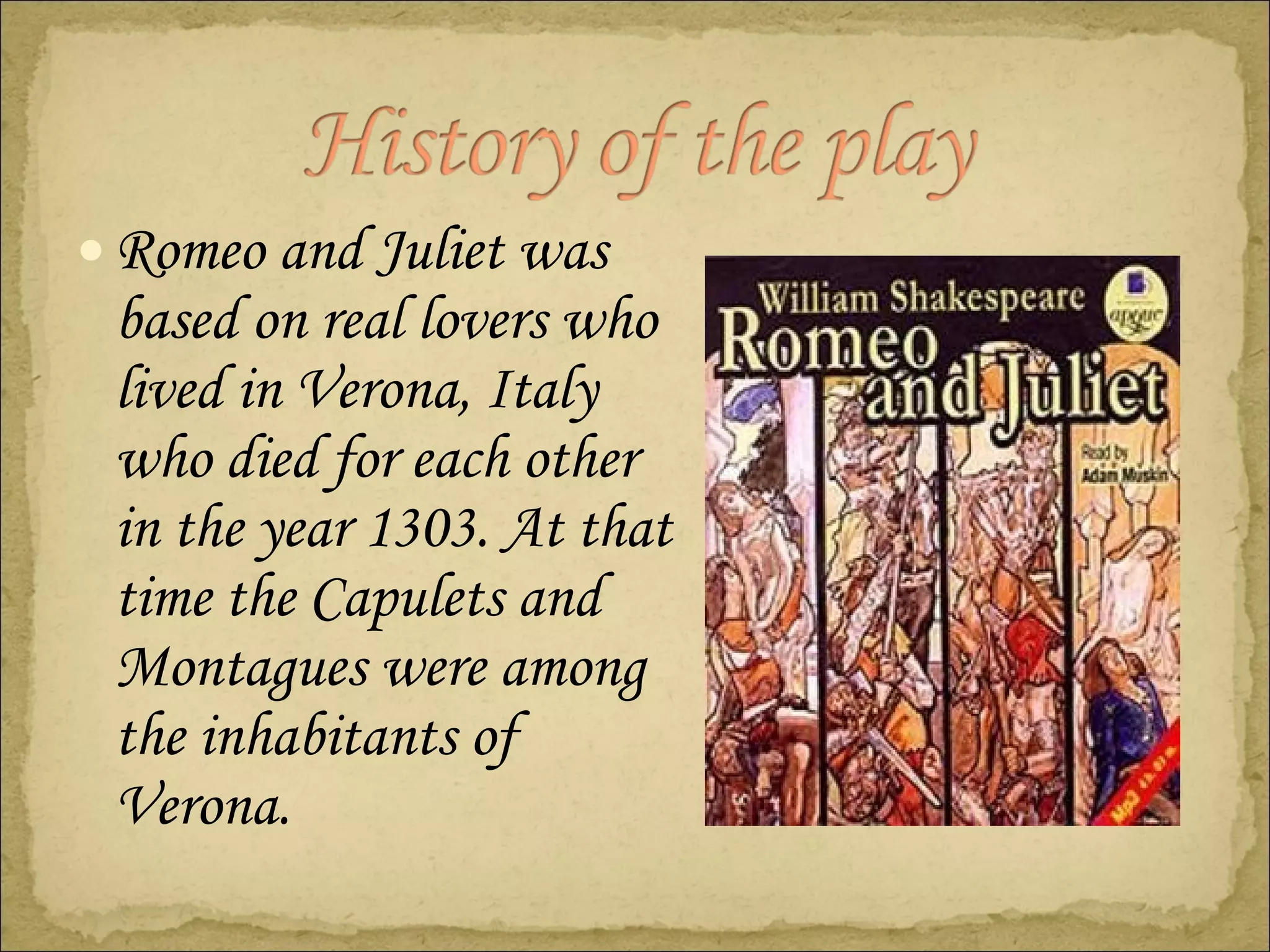 Romeo and juliet_the_play_by_william_shakespear | PPT
