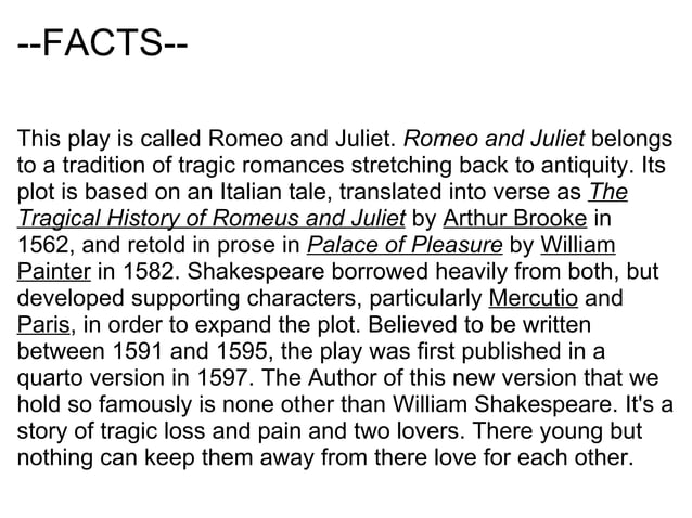 Romeo & Juliet | PPT