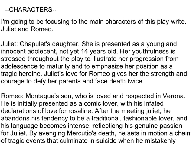 Romeo & Juliet | PPT