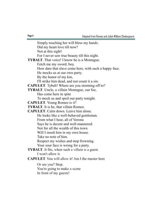 Romeo And Juliet Play Script