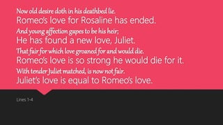 Romeo & Juliet - Act 2, Prologue, Scene 1 | PPT