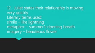 Romeo & Juliet - Act 2, Scene 2 | PPTX