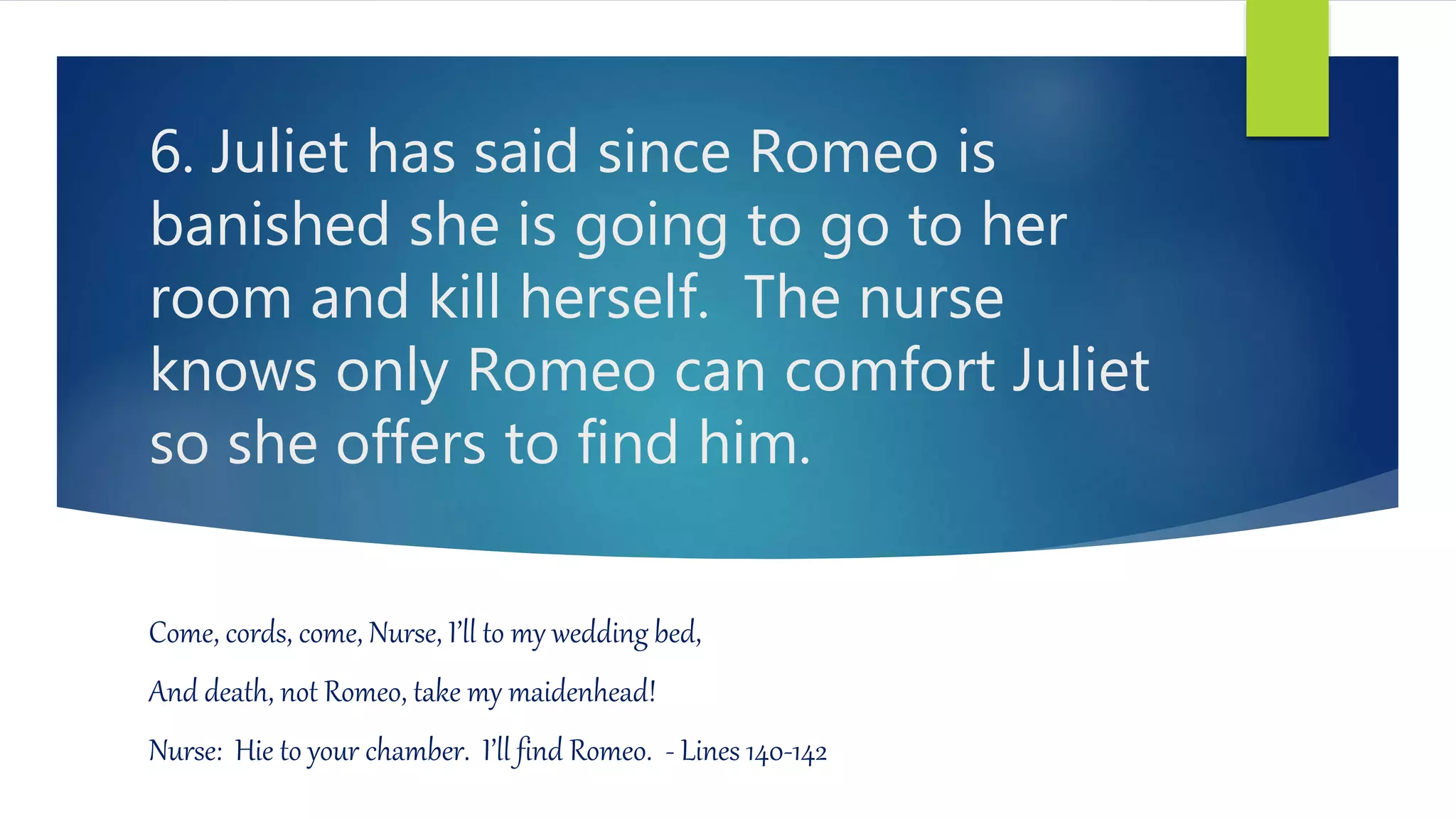 Romeo & Juliet, Act 3, Scene 2 | PPTX