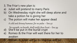 Romeo & Juliet, Act 4, Scene 1 | PPTX