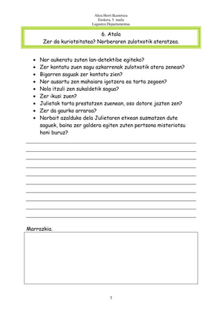 Romeo Julieta eta saguak | PDF