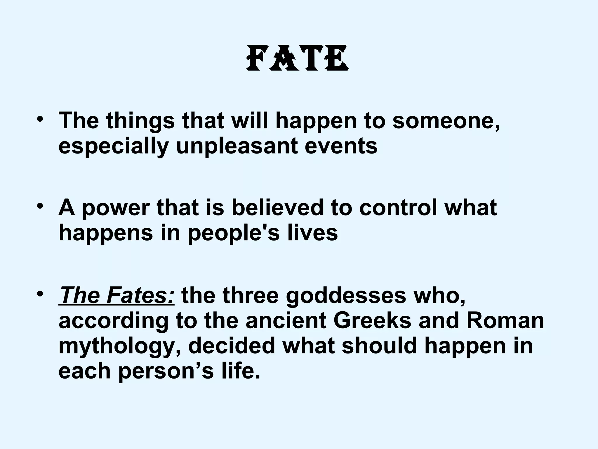 Romeo & juliet fate powerpoint | PPT