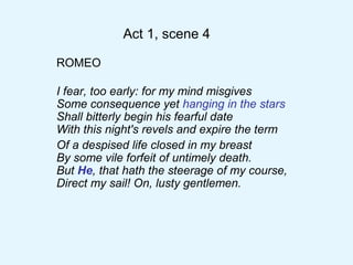 Romeo & juliet fate powerpoint | PPT