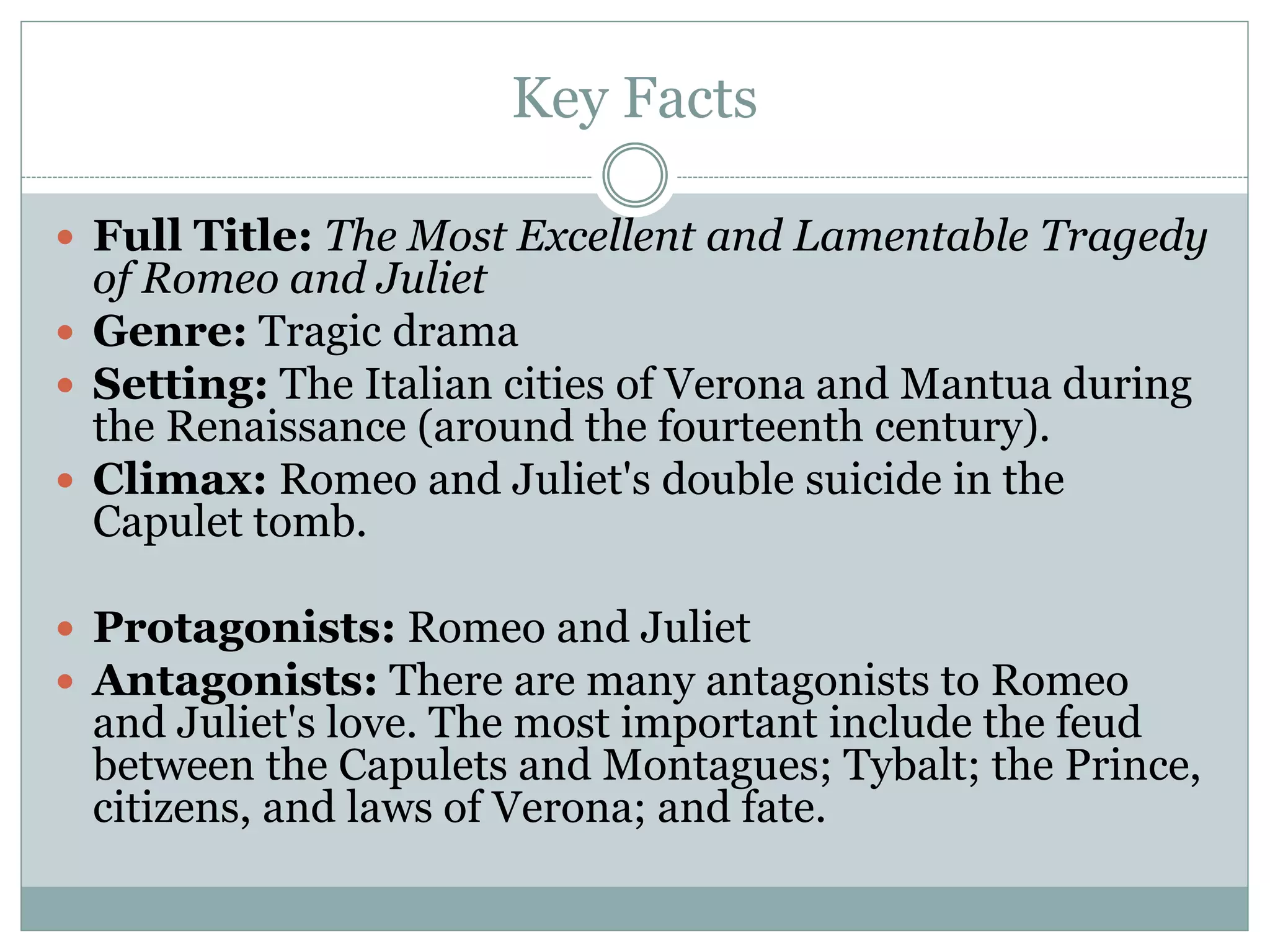 Introduction to Romeo & Juliet - William Shakespeare | PDF