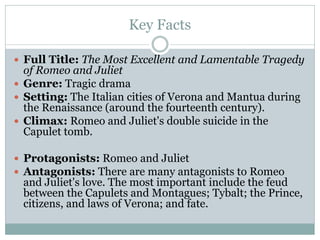 Introduction to Romeo & Juliet - William Shakespeare | PDF