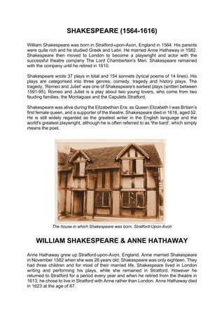 Romeo&juliet material did | PDF | Theater Venues | Attractions