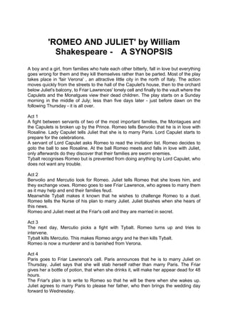 Romeo&juliet material did | PDF | Theater Venues | Attractions