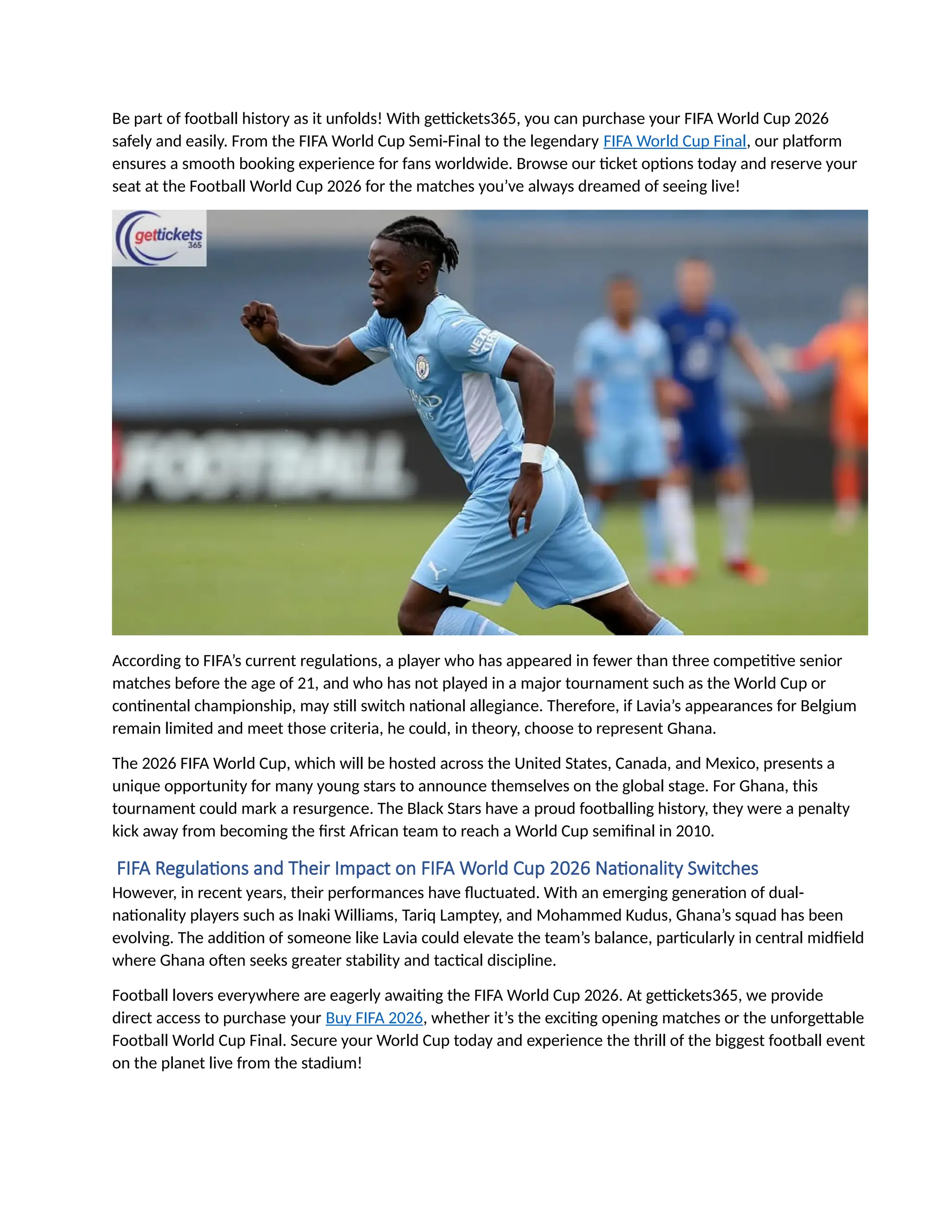 Romeo Lavia Represent Ghana at the World Cup 2026.docx