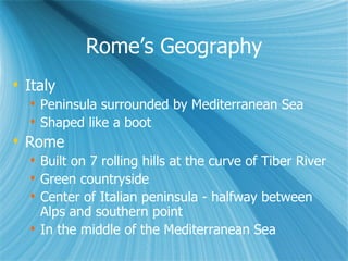 Rome Origins And Early Republic | PPT