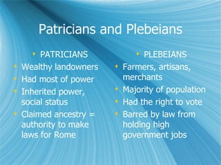 Rome Origins And Early Republic | PPT