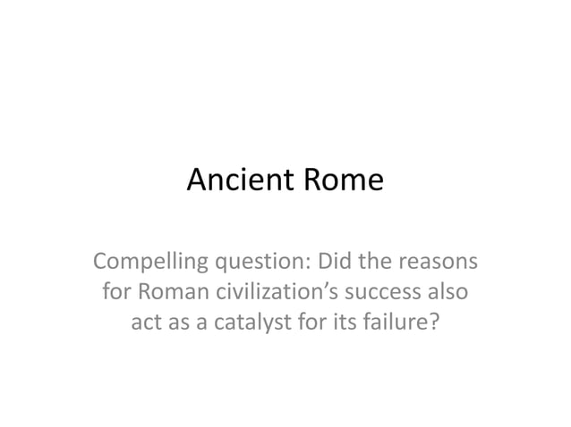 Rome ppt complete copy 2 | PPT | Free Download