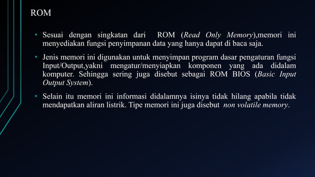Rom & EPROM UTS lisfa | PPT