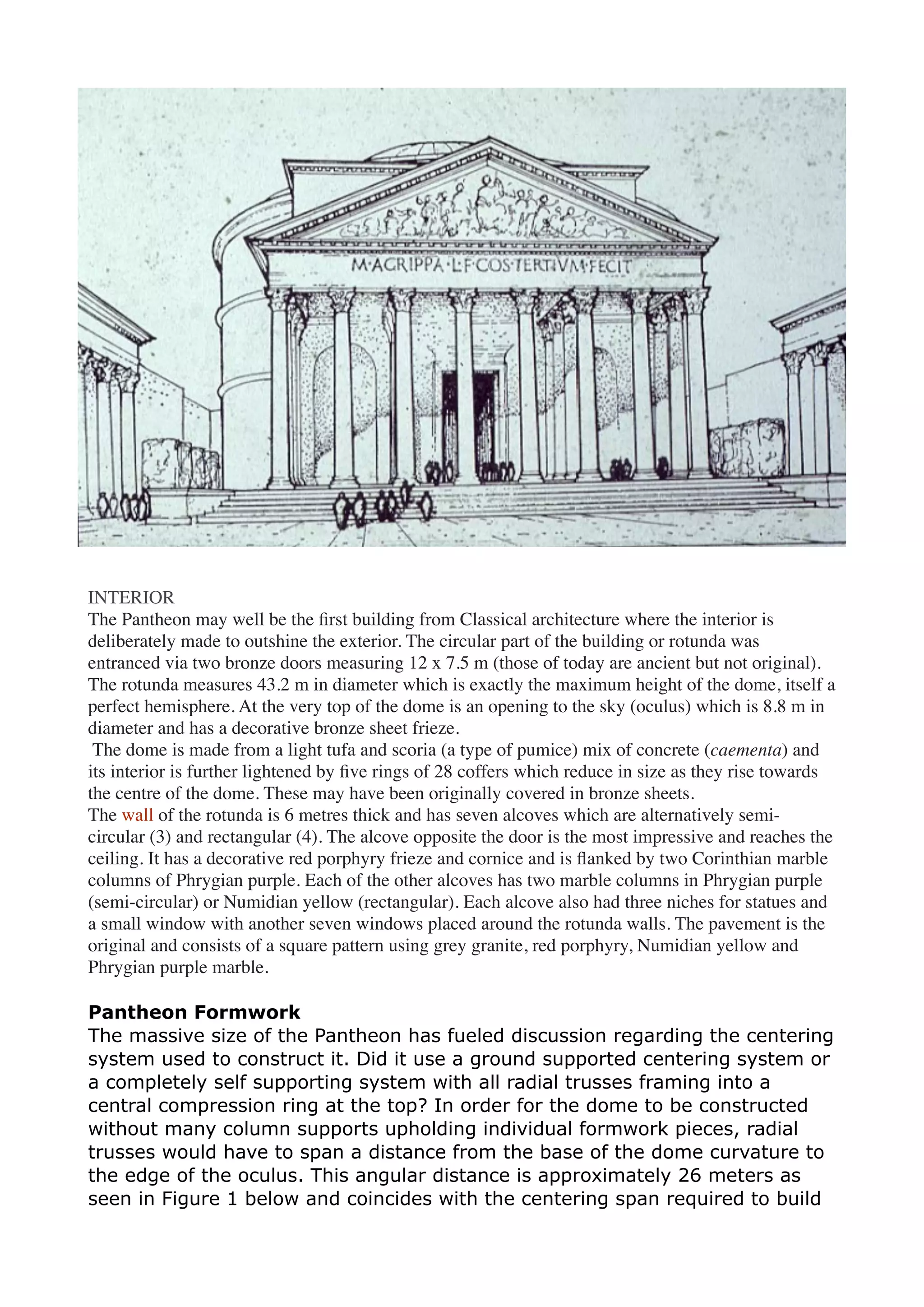 Precedent Study and analysis for Pantheon | PDF
