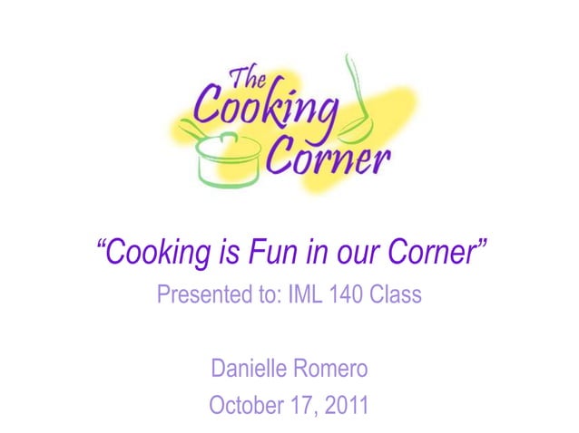 The Cooking Corner - rough | PPTX