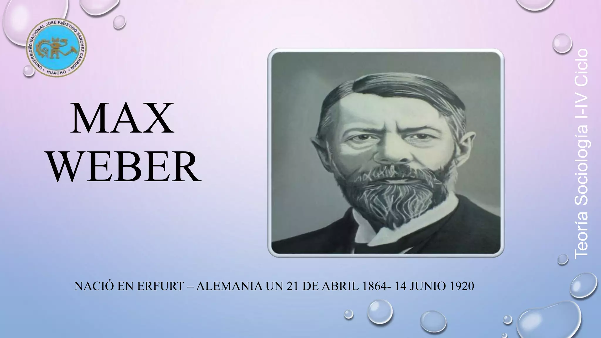 MAX WEBER Y CARLOS MARX | PPT