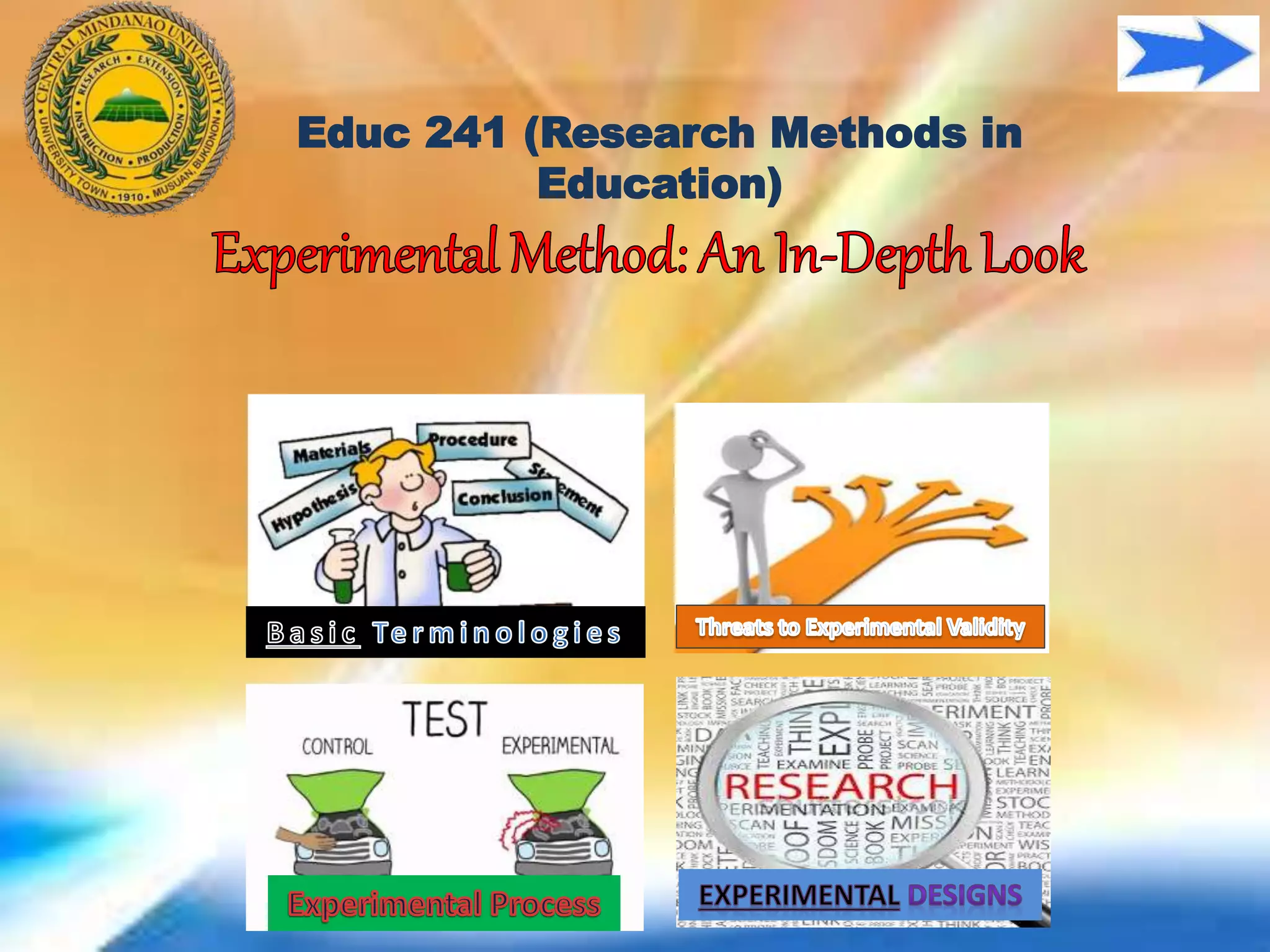 Experimental Method: An In-Depth Look | PPTX