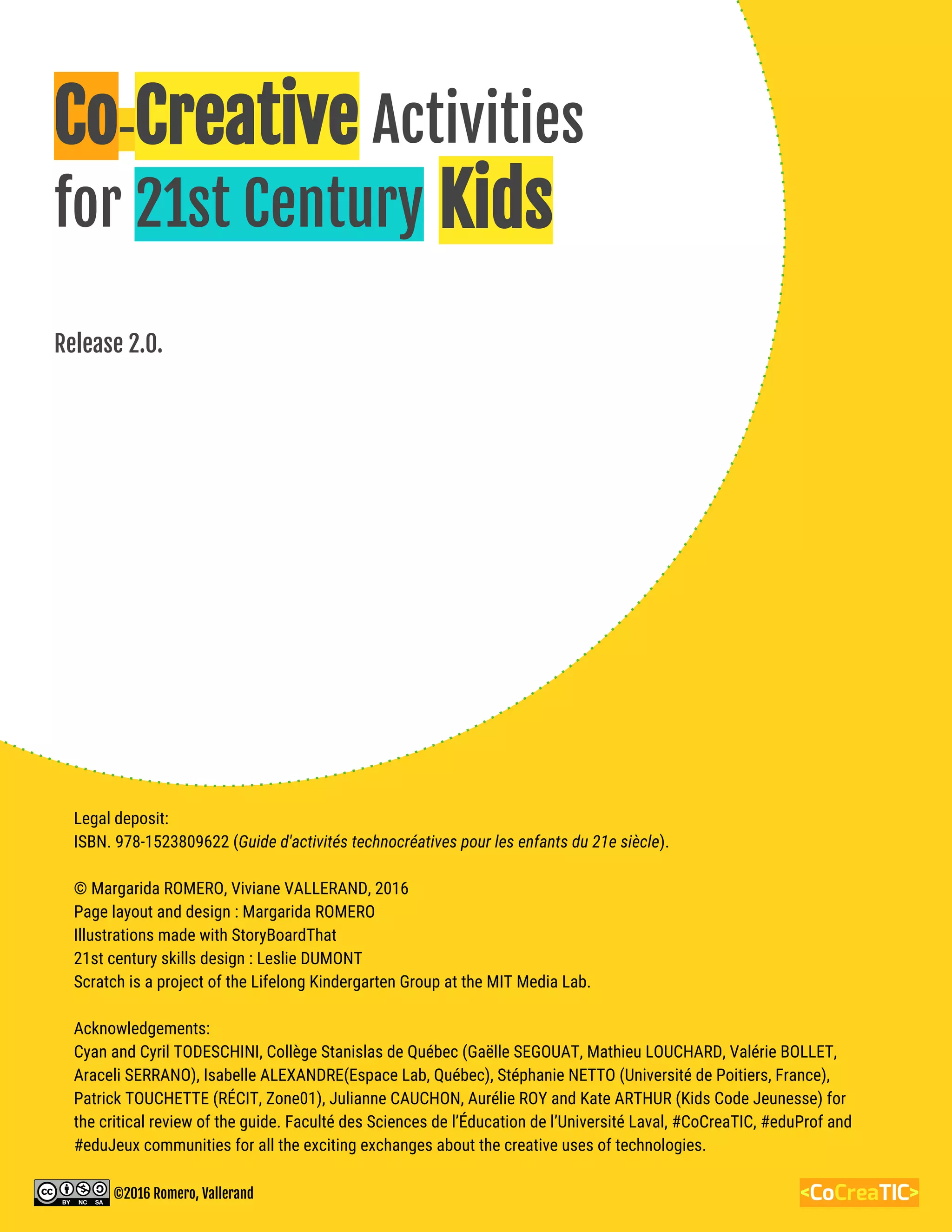 Romero & Vallerand (2016) Co-creative activities for the 21st century ...