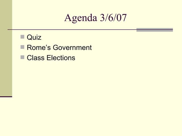 Rome's Government | PPT