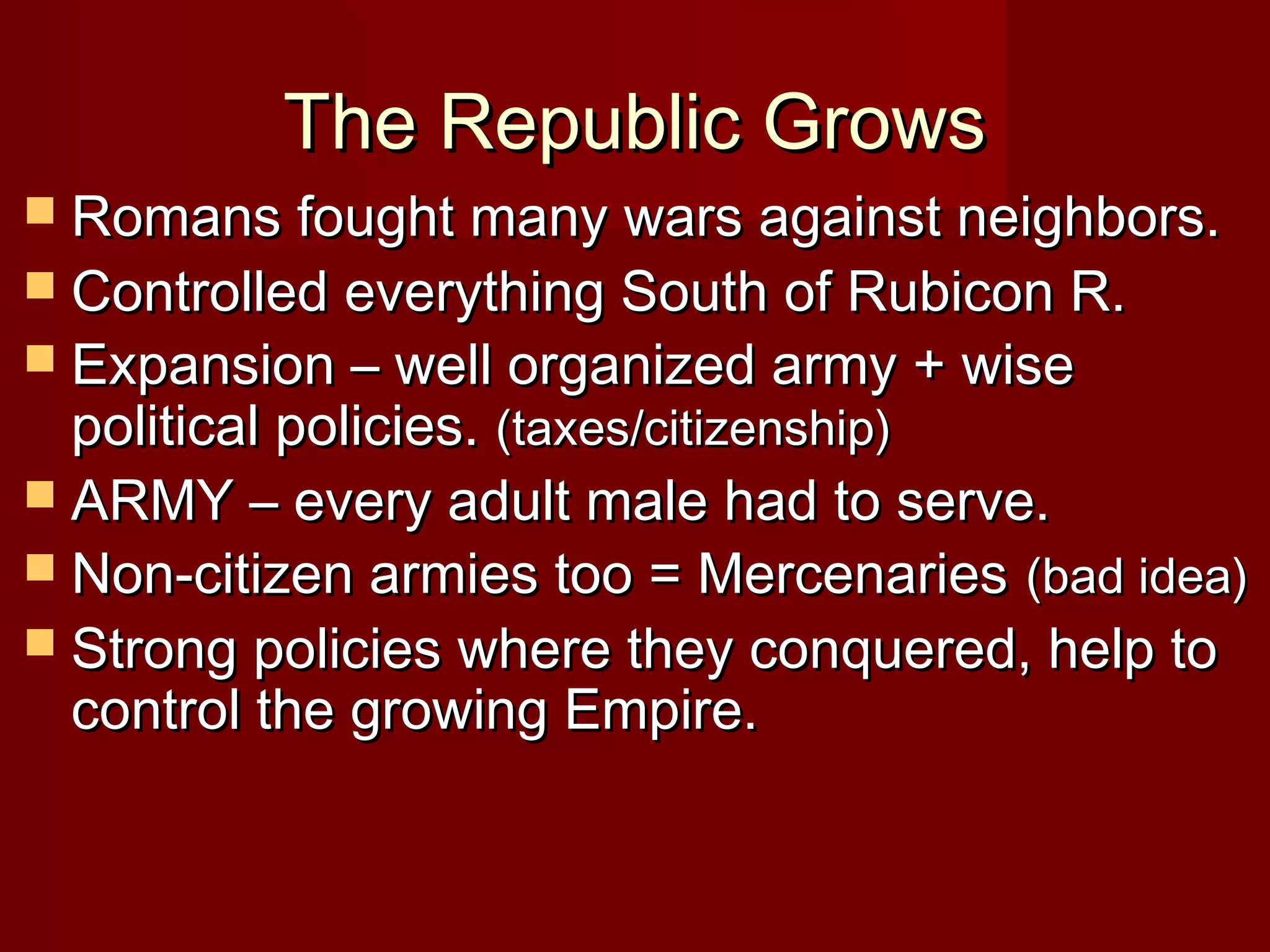 Founding of Roman Republic - Notes#1 | PPT