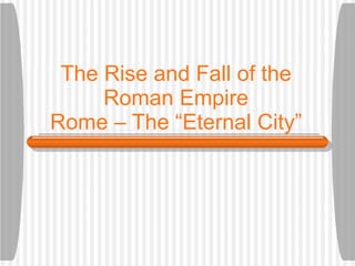 Rome Power Point | PPT