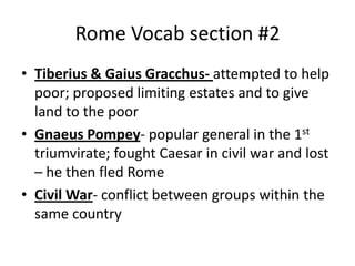 Rome Vocab Slideshow | PPT
