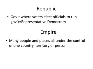 Rome Vocab Slideshow | PPT