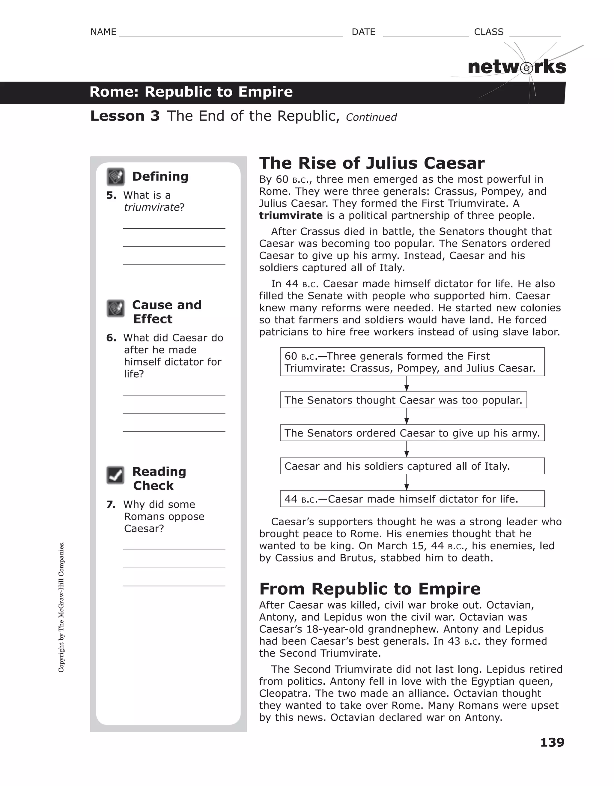 Rome workbook lessons 1 4 | PDF