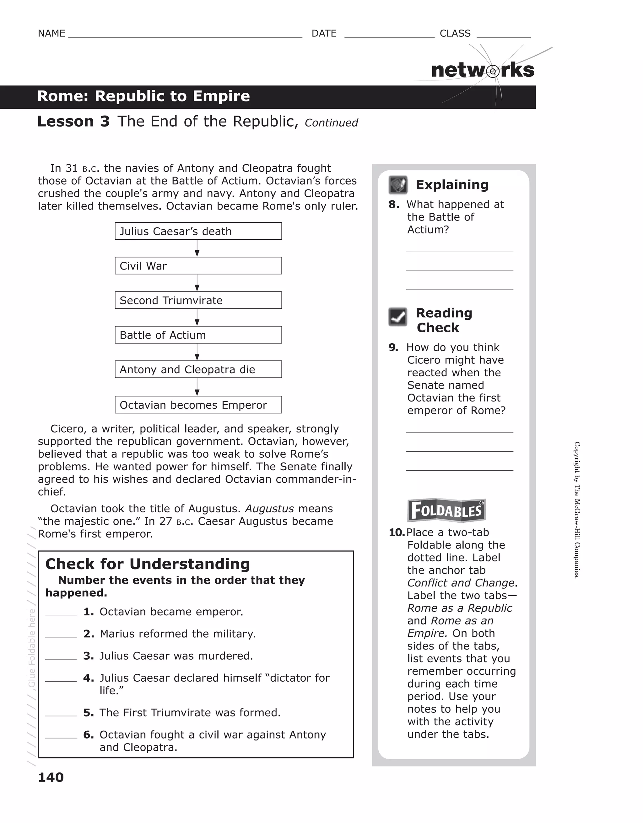 Rome workbook lessons 1 4 | PDF