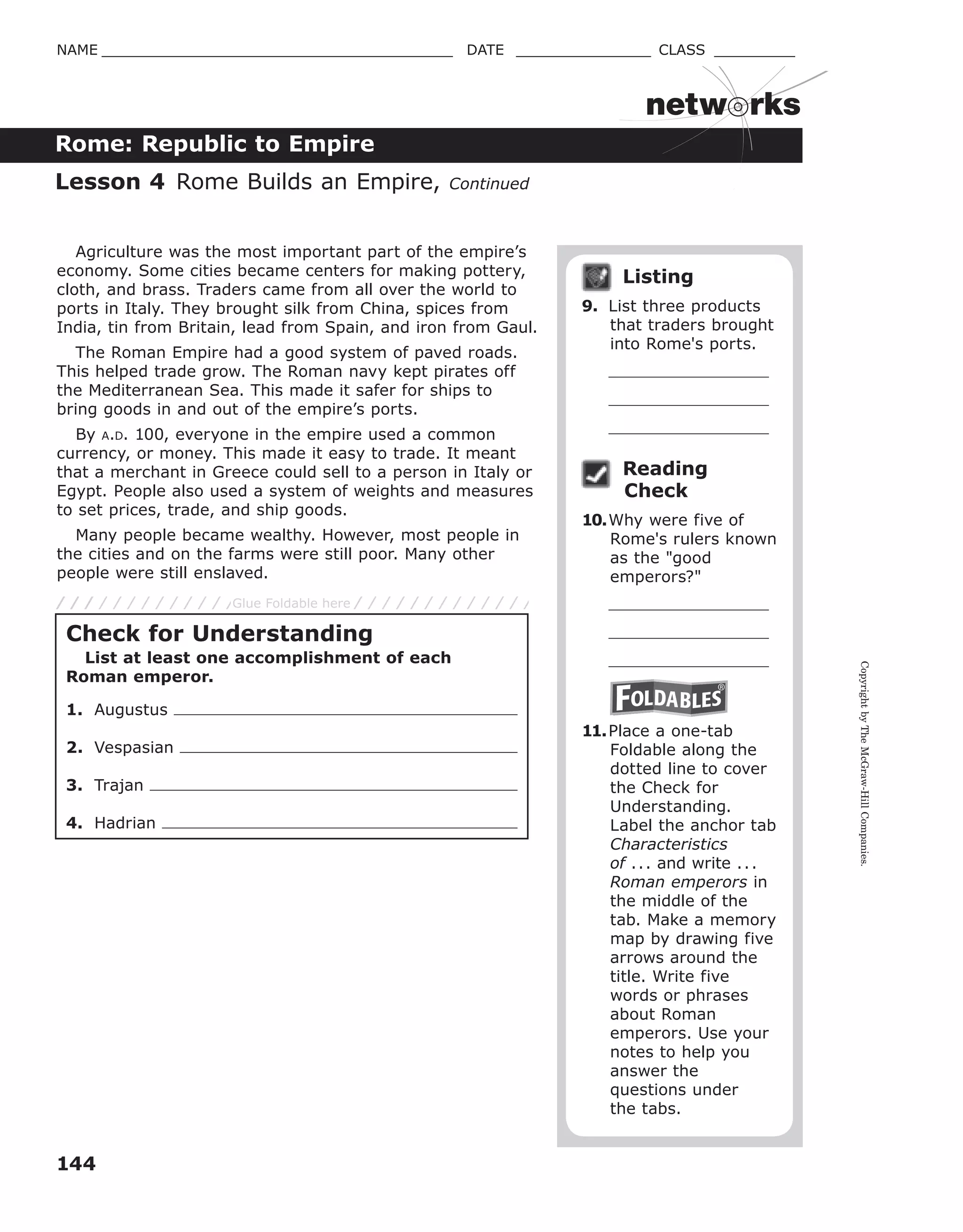 Rome workbook lessons 1 4 | PDF