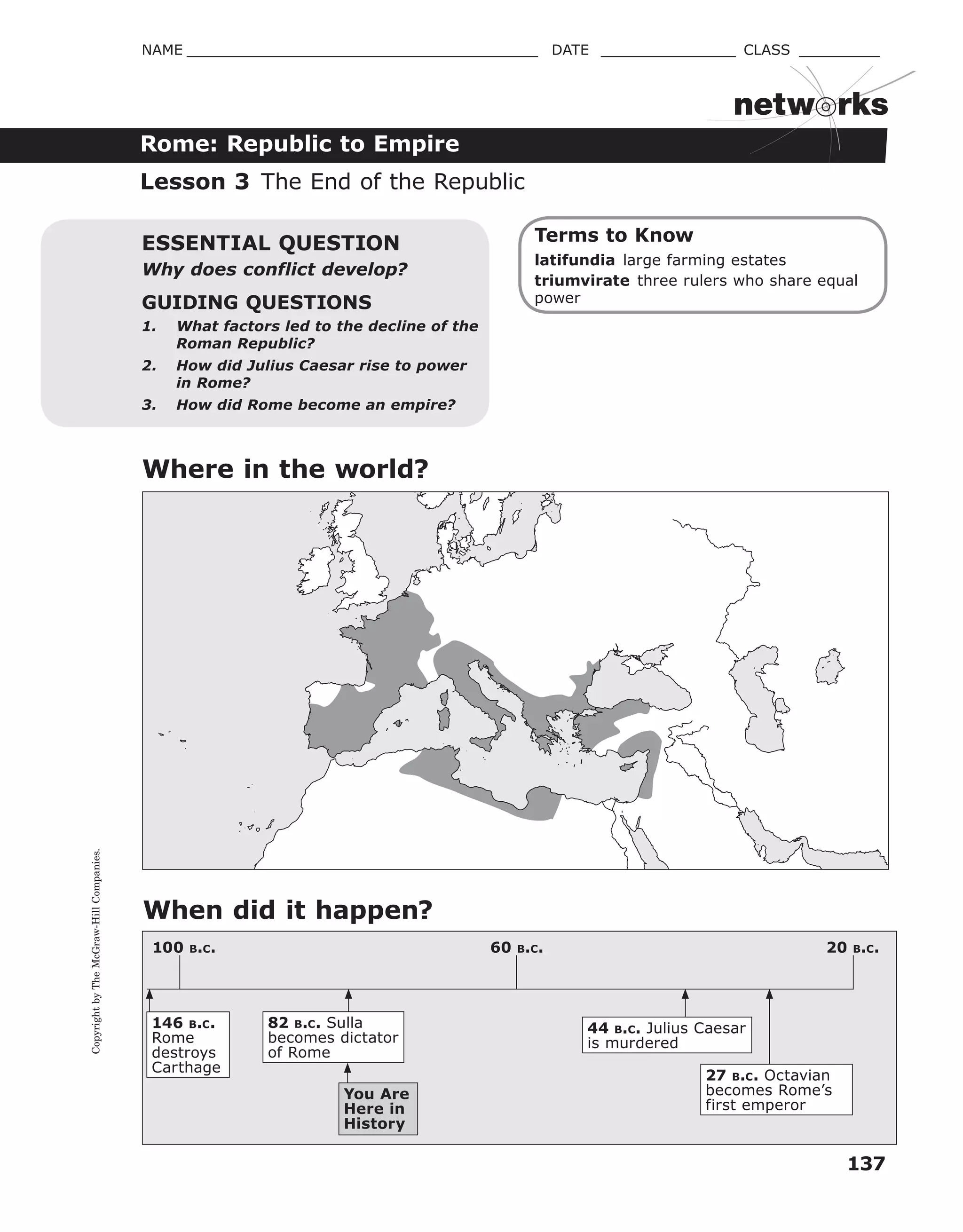 Rome workbook lessons 1 4 | PDF