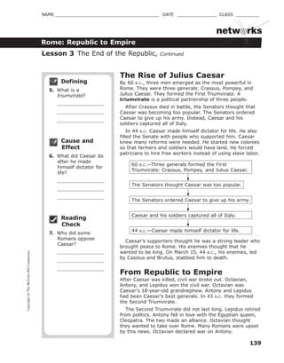 Rome workbook lessons 1 4 | PDF