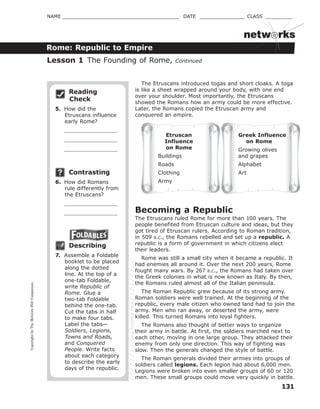 Rome workbook lessons 1 4 | PDF