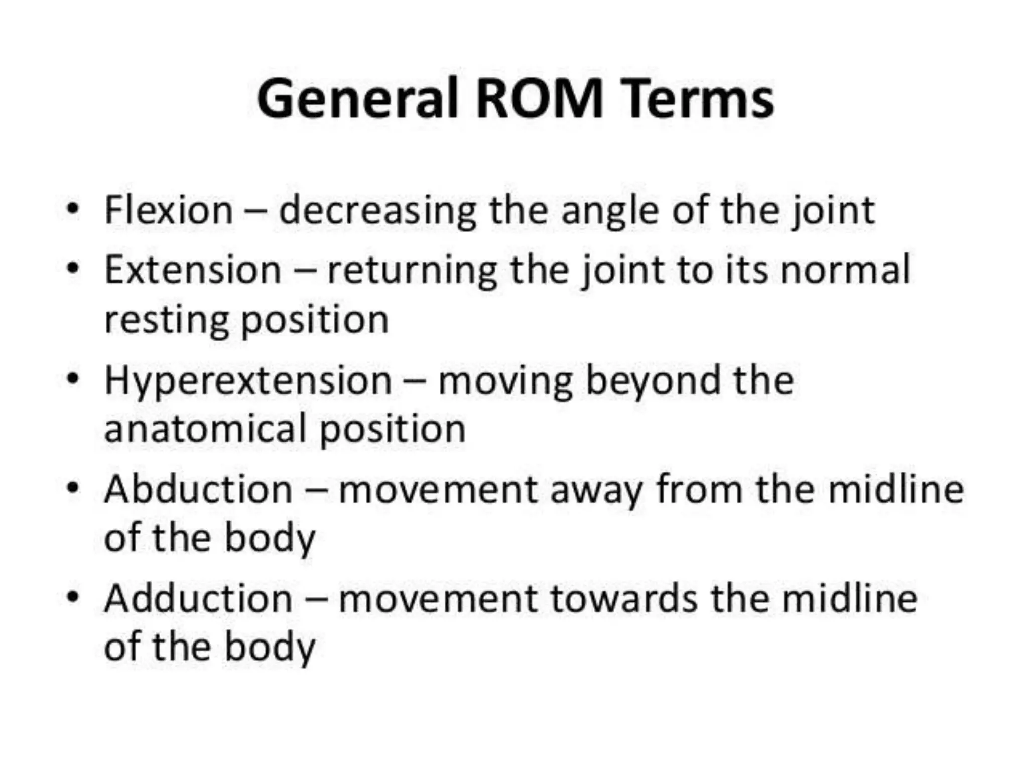 ROM Exercise | PPTX