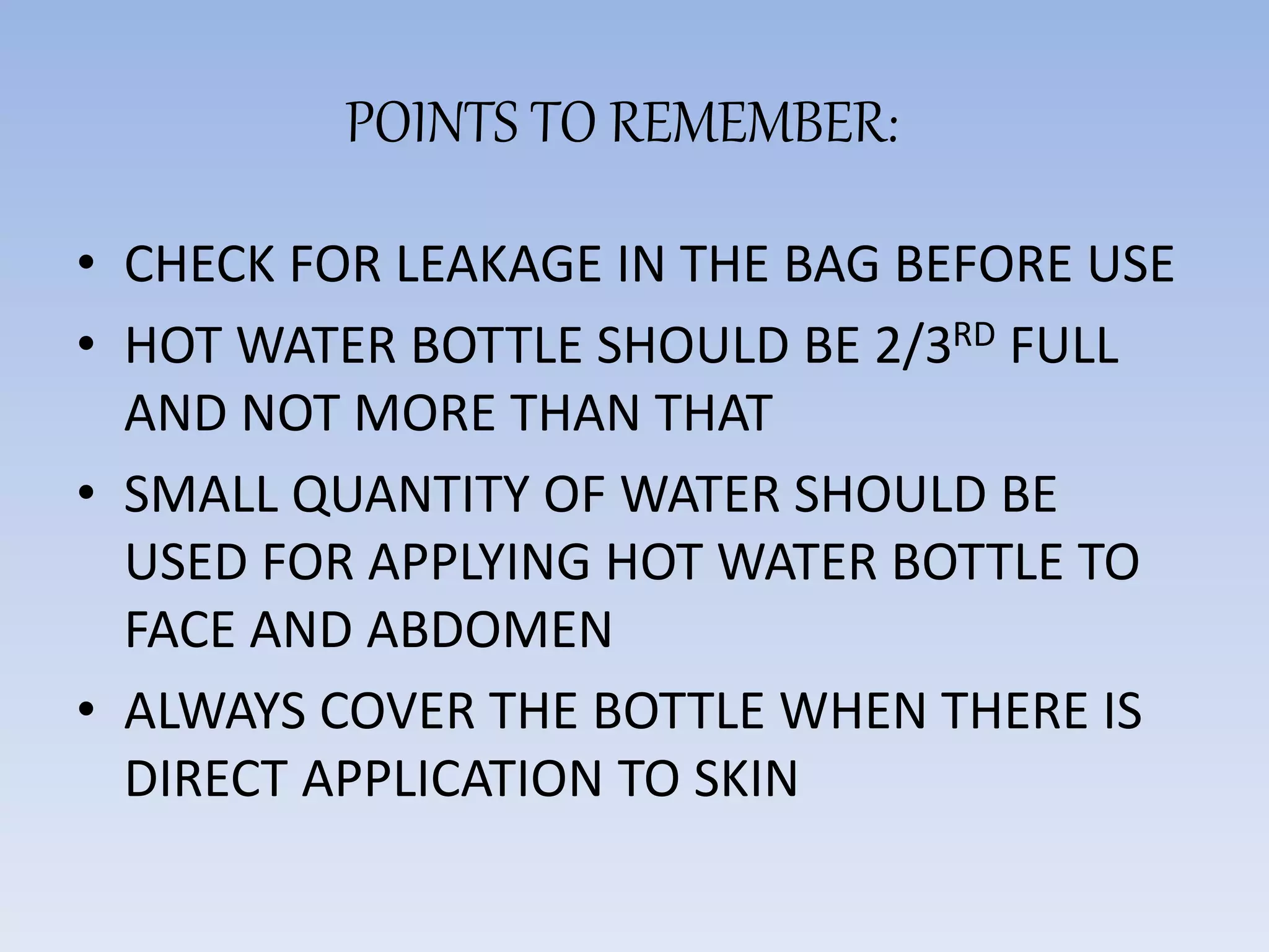 HOT APPLICATION PROCEDURE BSC NURSING | PPTX