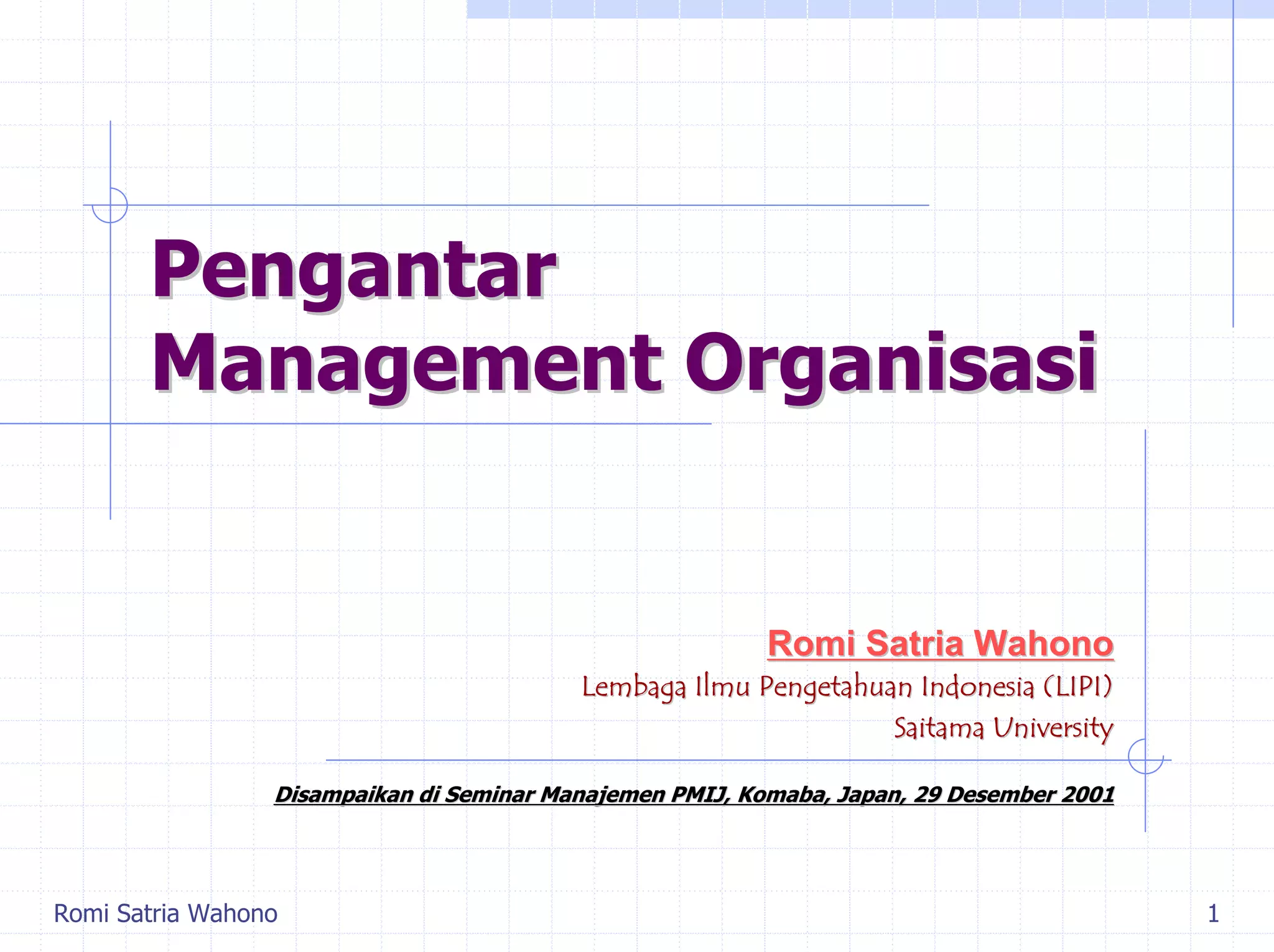 Romi managementorganisasi | PPT
