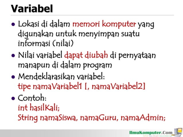 Romi oop-02-javafundamentals-29agustus2010 | PPT