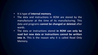 ROM (Read Only Memory) | PPTX