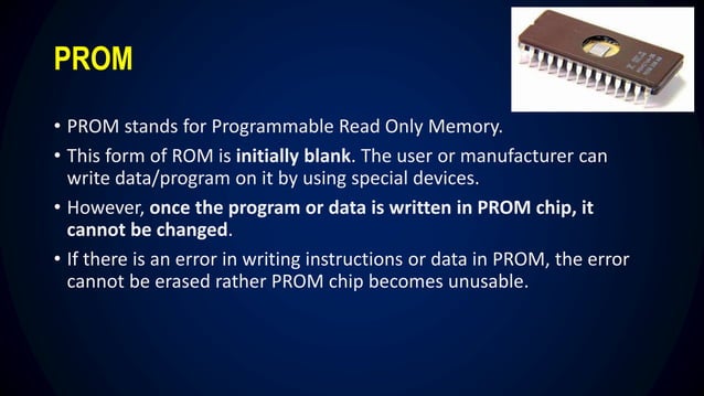 ROM (Read Only Memory) | PPTX