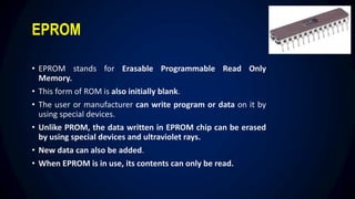 ROM (Read Only Memory) | PPTX