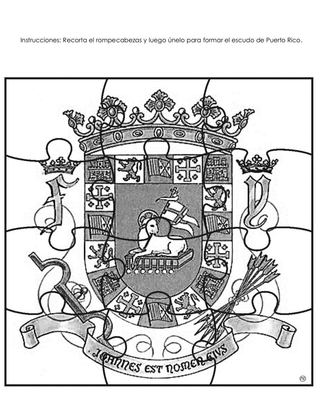 Escudo Rico Puerto Para Colorear La Arms Coat Explore Sketch Coloring Page