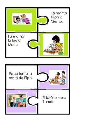 Rompecabezas para formar frases y oraciones | DOCX