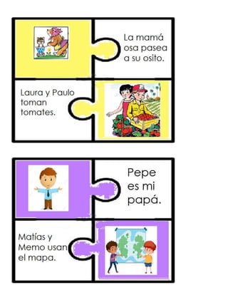 Rompecabezas para formar frases y oraciones | DOCX