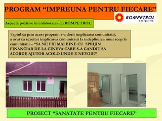 Proiect de renovare a dispensarului din comuna Ciuruleasa (jud. Alba) | PDF