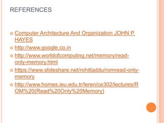 Read Only Memory | PPTX