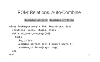 Rom - Ruby Object Mapper | PDF | Databases | Computer Software and Applications